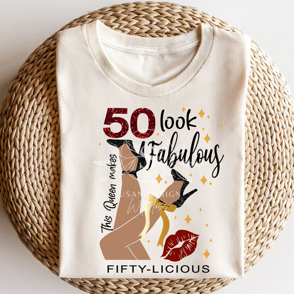 Fifty-licious, Fabulous, 50th Birthday SVG – SVG-PNG Susandesign