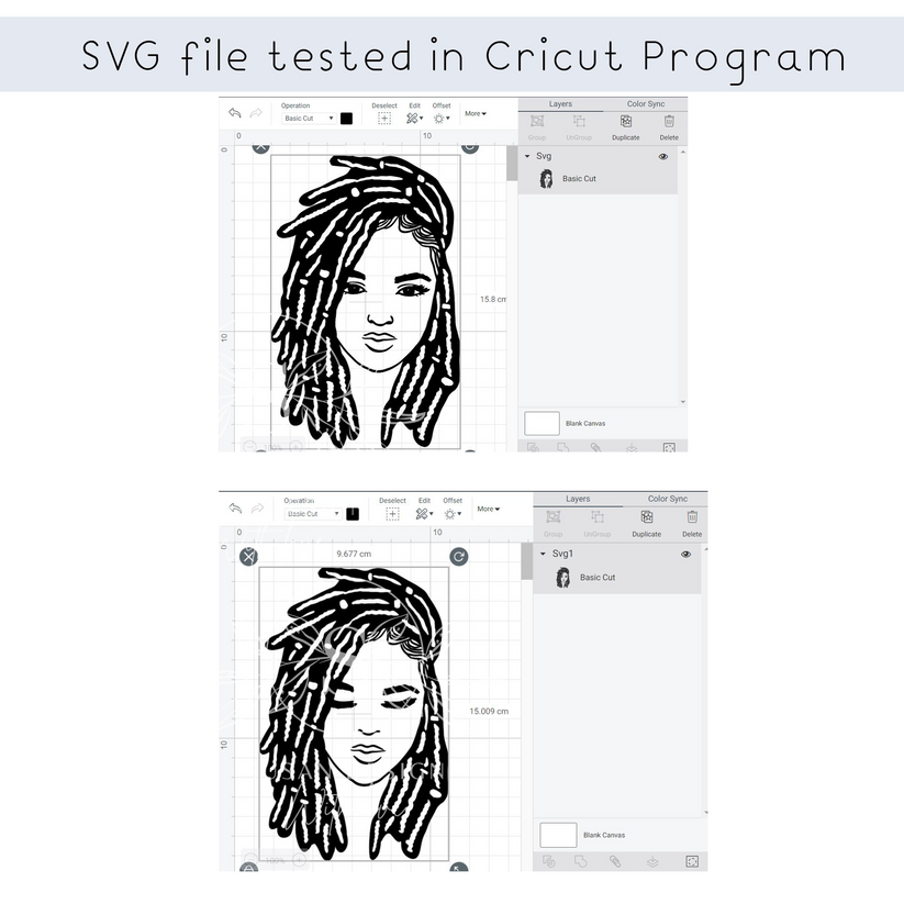 Woman with Locs SVG Bundle, Black Woman Dreadlock Design – SVG-PNG ...