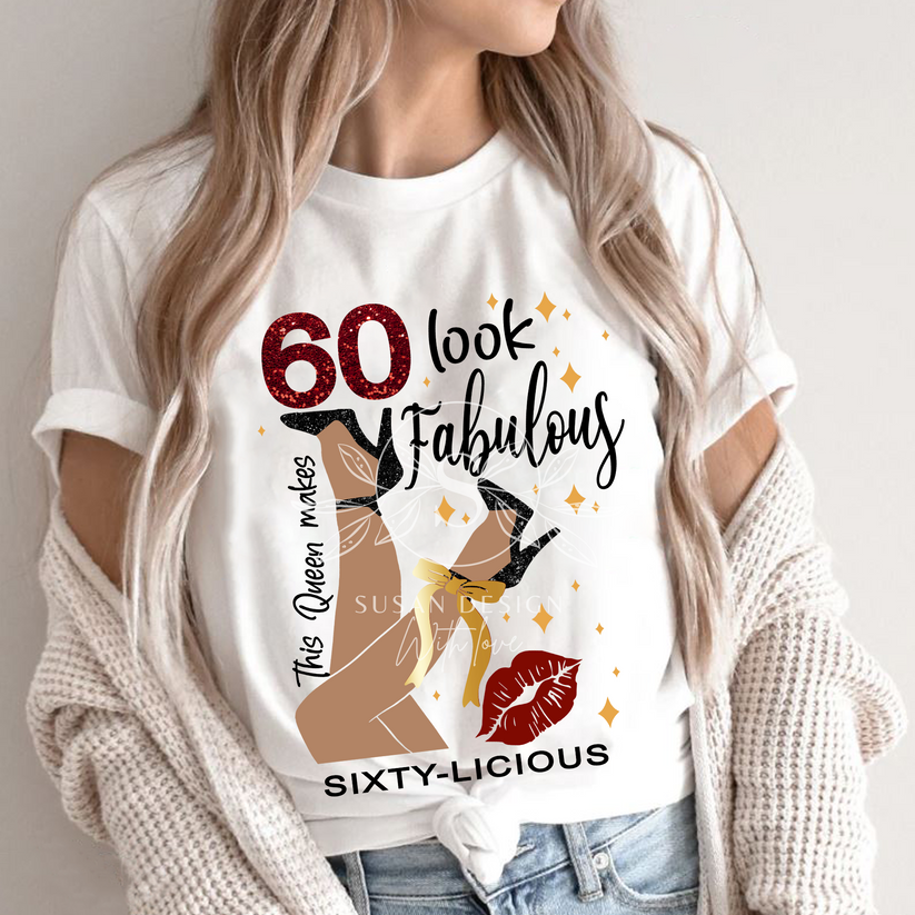 Sixty-licious, Fabulous, 60th Birthday SVG – SVG-PNG Susandesign