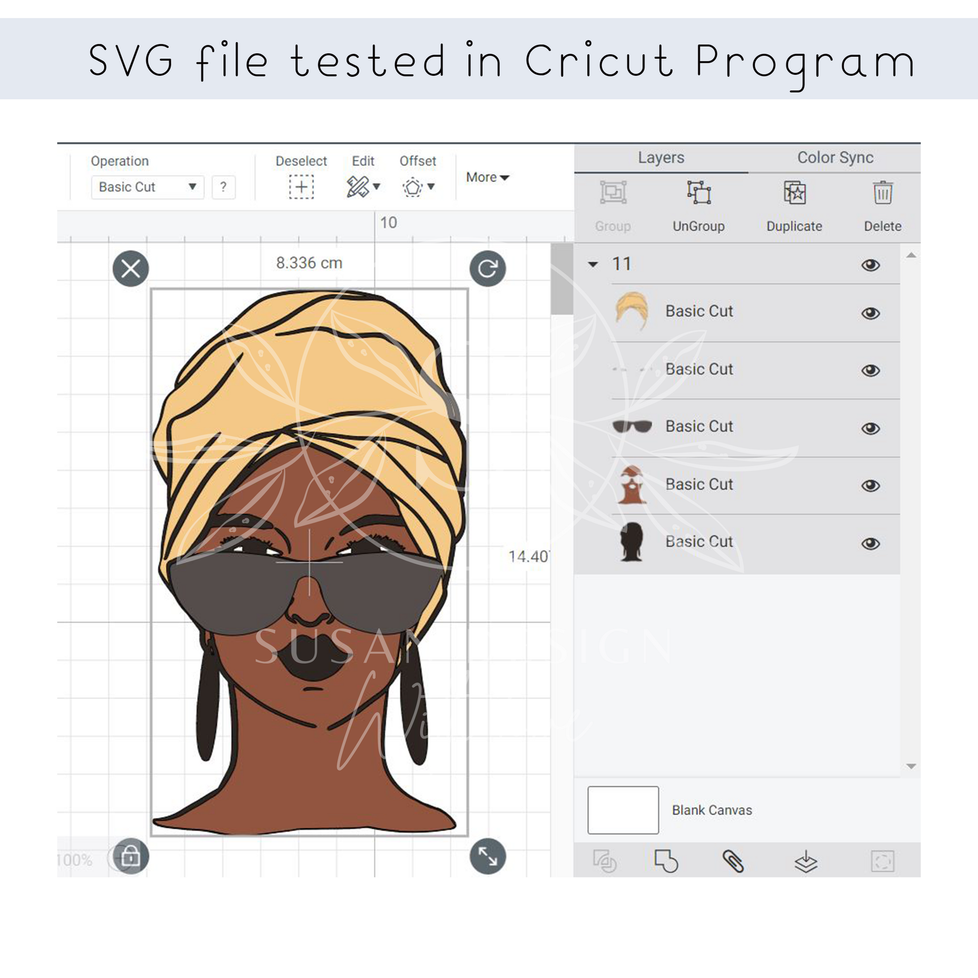 African Woman With Headwrap And Sunglass Svg Svg Png Susandesign